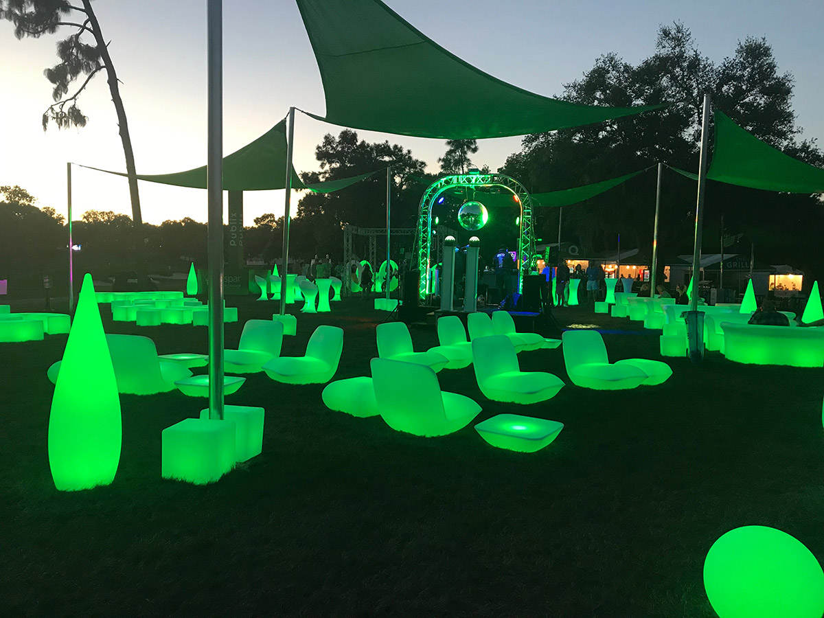 Light Up Furniture Rental – LIGHT UP – LED – GLOW Furniture Rental Florida.