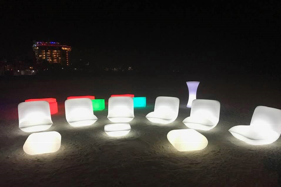 Light Up Furniture Rental – LIGHT UP – LED – GLOW Furniture Rental Florida.